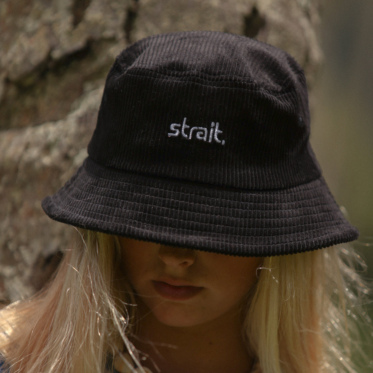 Black Corduroy Bucket Hat – Strait The Label